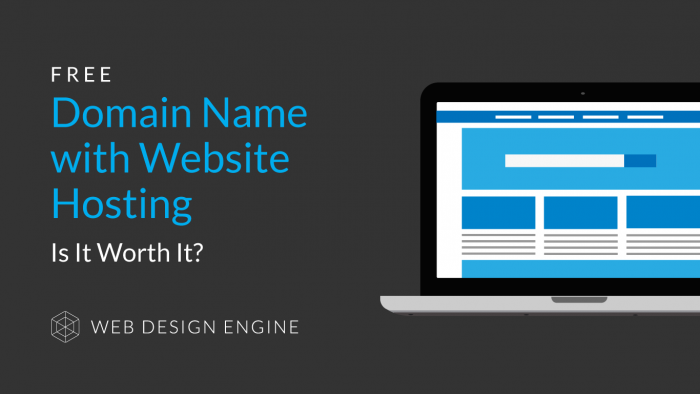 Free Domain Name with Website Hosting · WEB DESIGN ENGINE