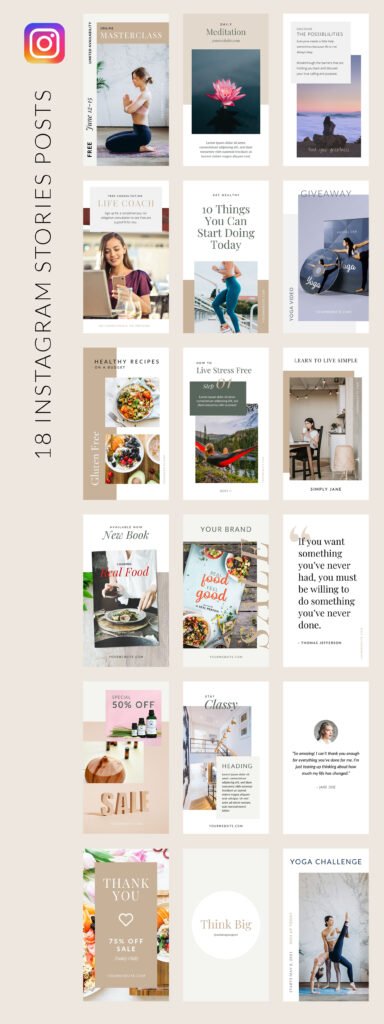 Clean & Classy Social Media Posts Templates